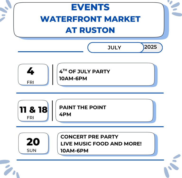 Our Events – Waterfront Market at Ruston